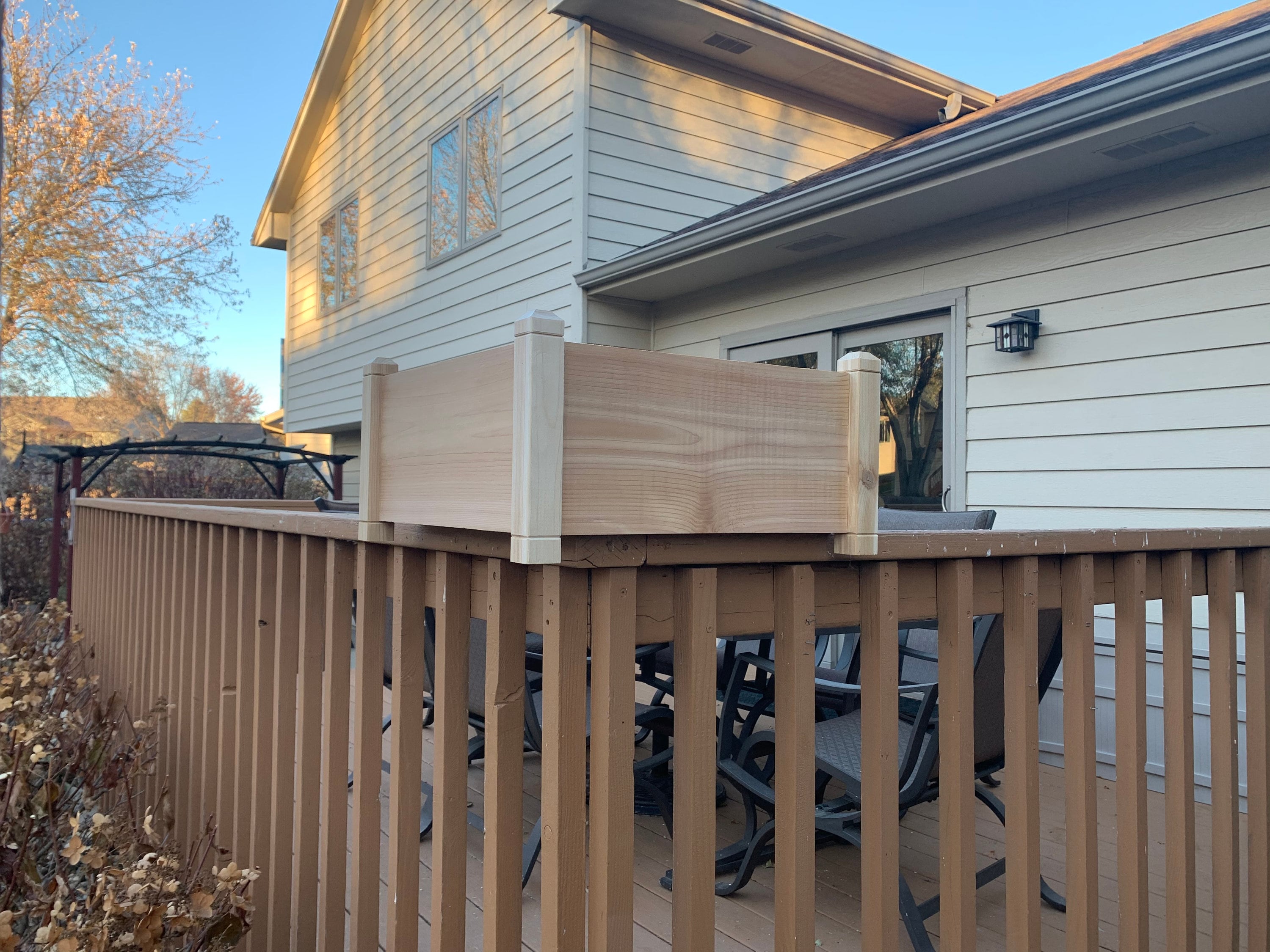 Corner Deck Railing Mounted Flower Box - Etsy