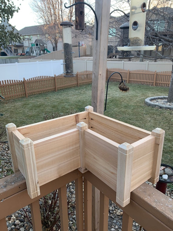 Deck Fence Post Planter