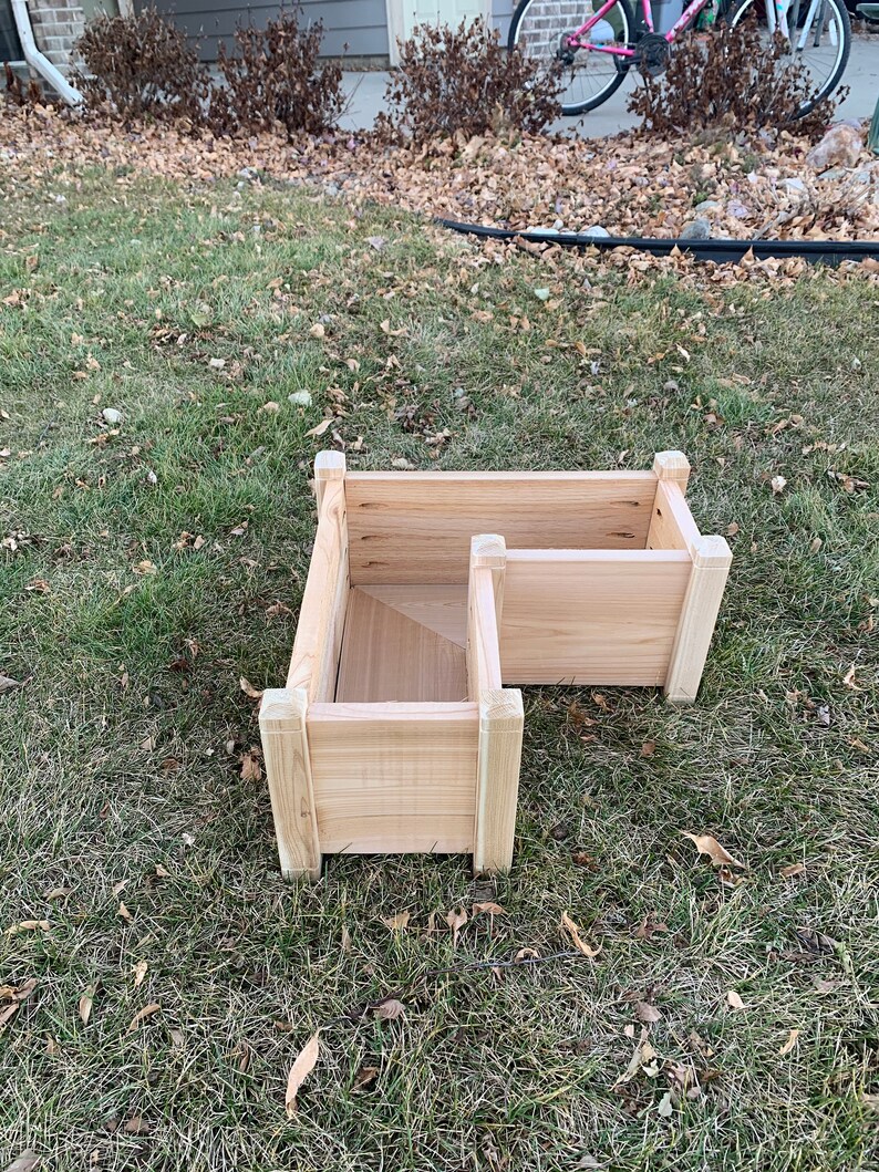 Corner Deck Railing Mounted Flower Box | Etsy