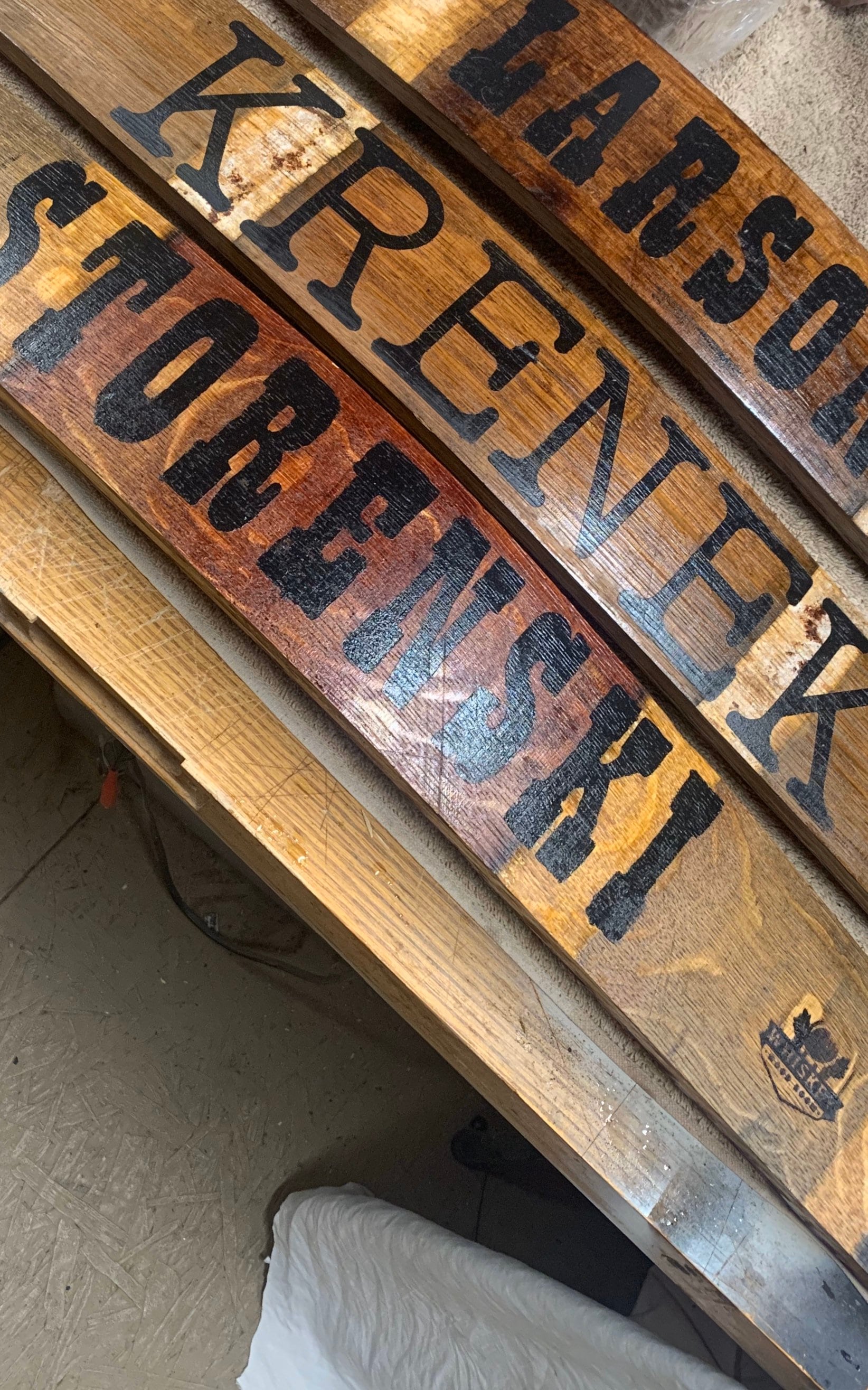 Real Wine Stave Custom Signs Personalized. Wine Staves Are Barrels ...