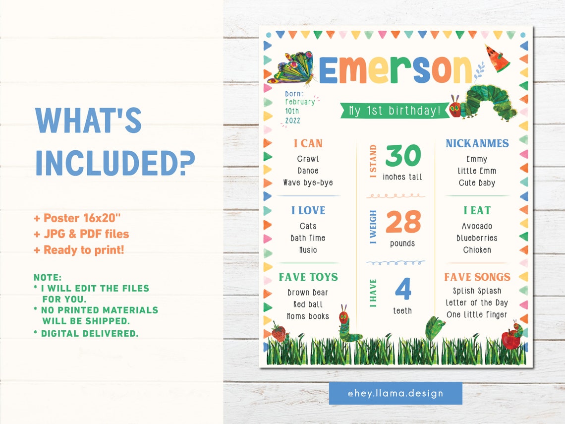 Personalized Sign Milestone Poster Party Poster Printable - Etsy