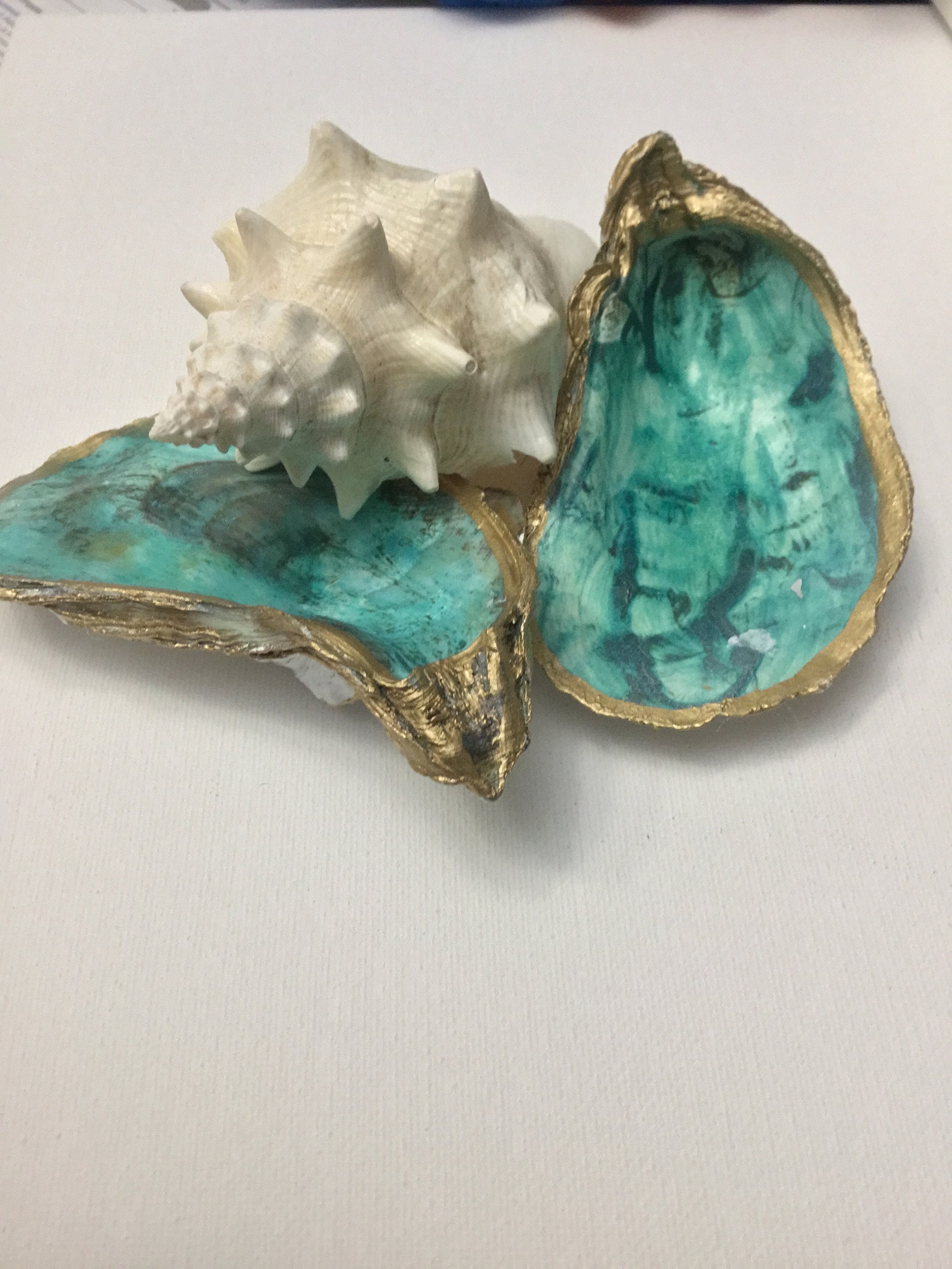 STUNNING Hand Painted Oyster Shells for Home Decor Gifts | Etsy