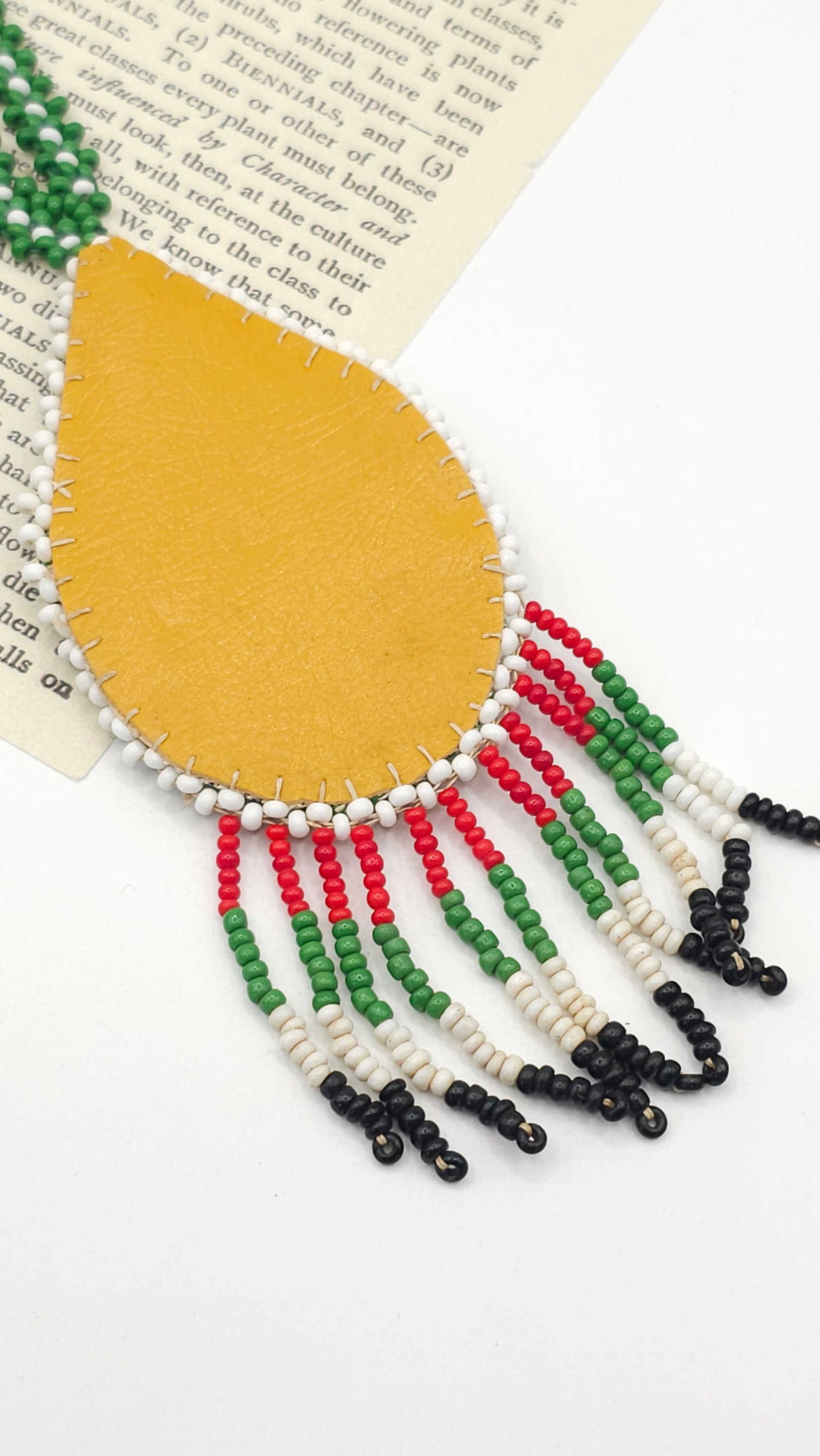 Vintage Native American Seed Bead Thunderbird Necklace/glass/beads ...