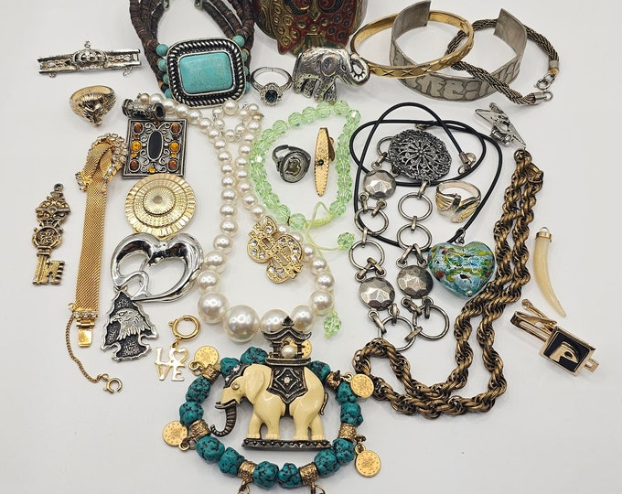 Bulk Lot for Craft Junk Repurpose Wear Costume Jewelry/jewelry/necklace ...