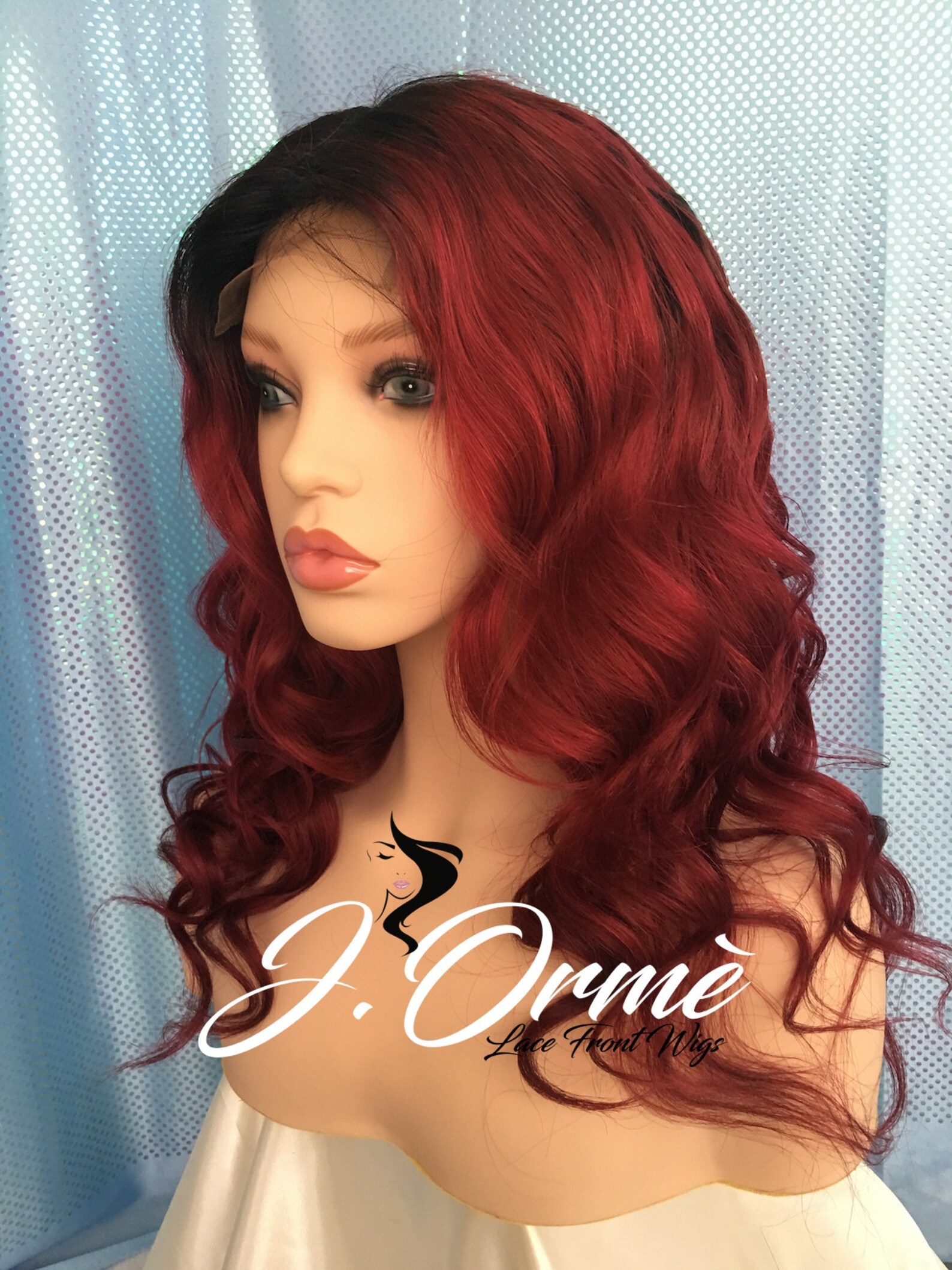 Gorgeous Human Hair 1b/99j Radiant Red Ombre Body Wave Lace | Etsy
