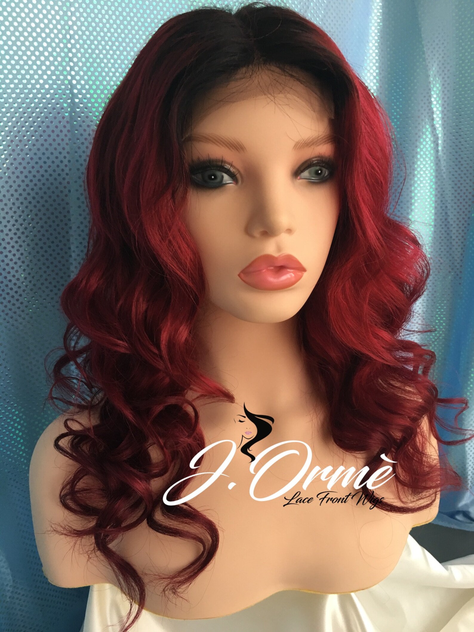 Gorgeous Human Hair 1b/99j Radiant Red Ombre Body Wave Lace | Etsy