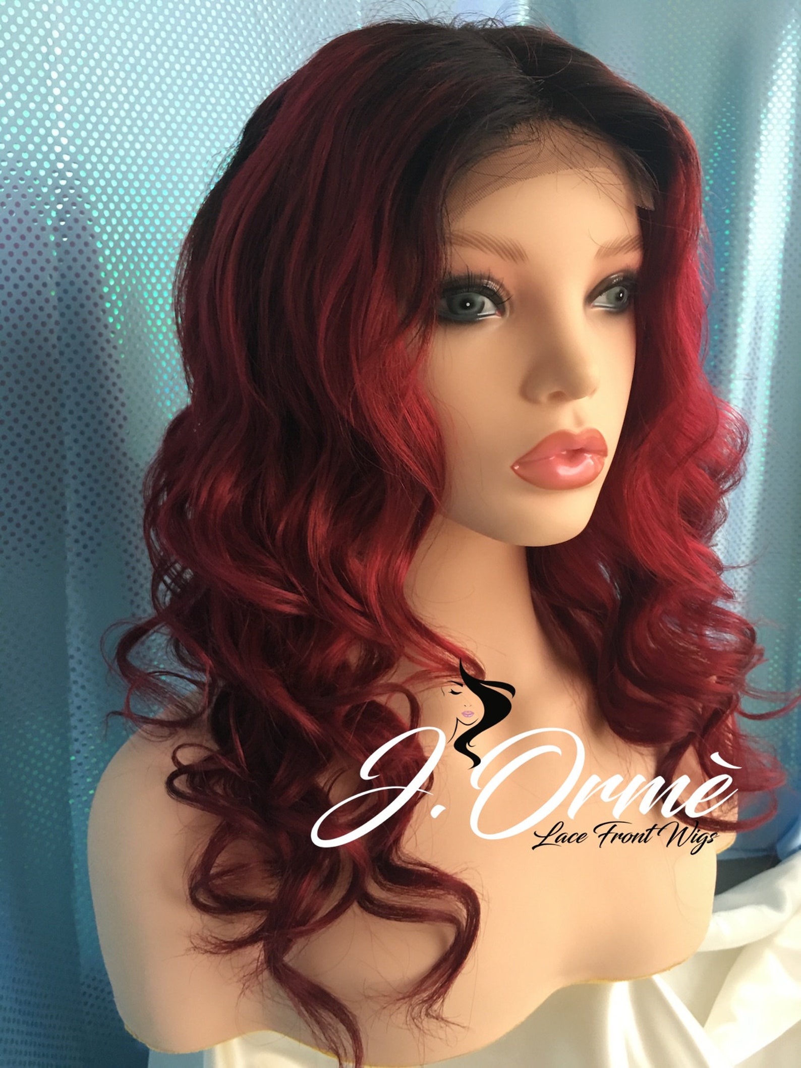 Gorgeous Human Hair 1b/99j Radiant Red Ombre Body Wave Lace | Etsy