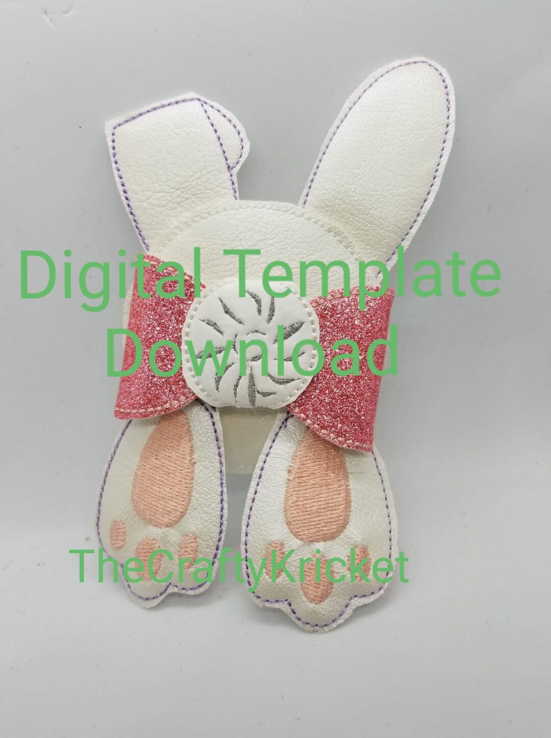 Running Easter Bunny Bow (digital Template) - Etsy