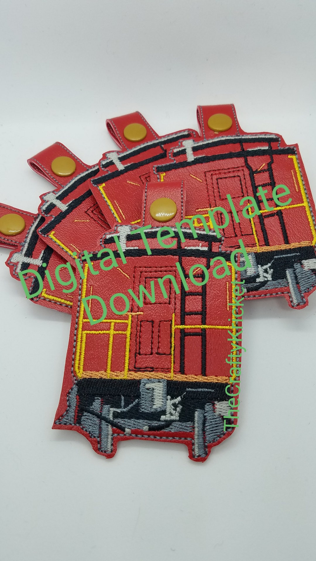 Train Caboose Key Fob Keychain (digital Template) - Etsy