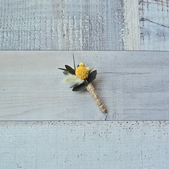 Rustic Wedding Boutonniere Country Buttonhole Natural Groom | Etsy