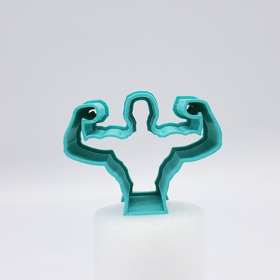 3D Print Muscle Man Cookie Cutter 2/3/4/5 Size 1 Deep | Etsy