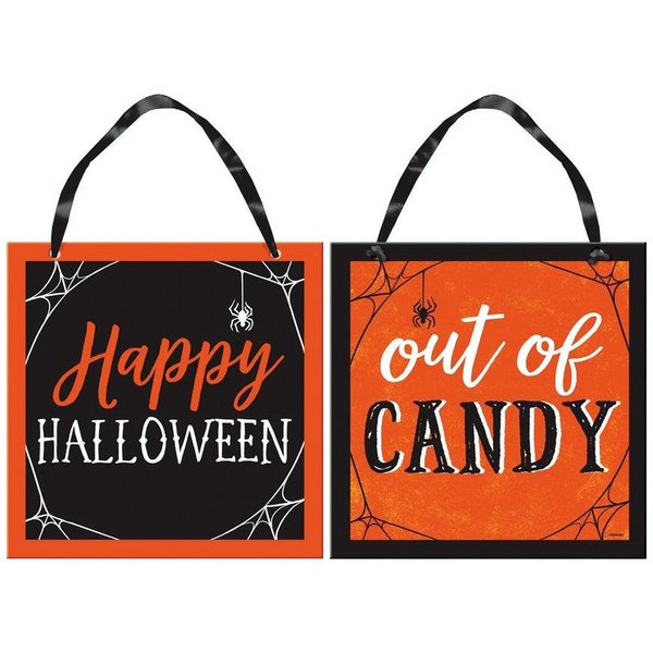 No Candy Halloween Sign - Etsy