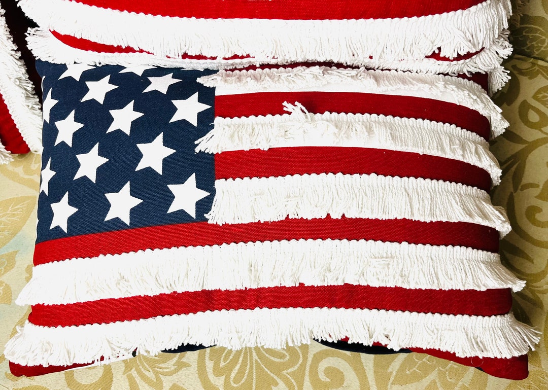 JULY 4th ACCENT PILLOW, Stars and Stripes American Pillow, American ...