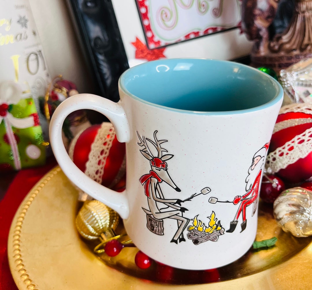 Spectrum Designz Santa Claus and Reindeer Roasting - Etsy