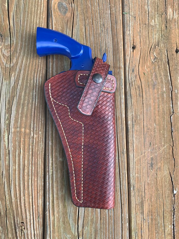 Colt Python 6 Barrel OWB Field Holster-hand Tooled-ready | Etsy