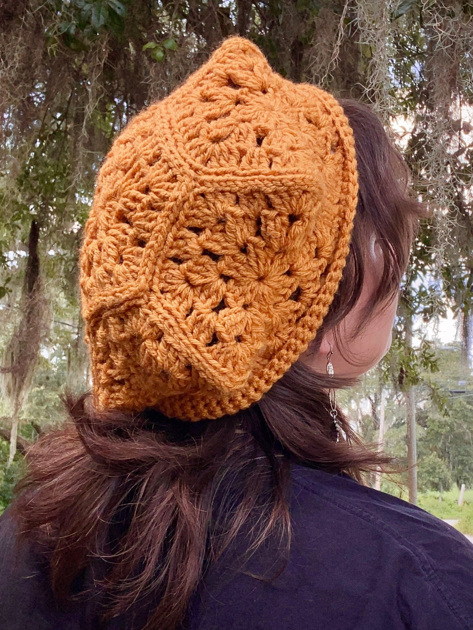 No Sew Star Beret Crochet Pattern Etsy
