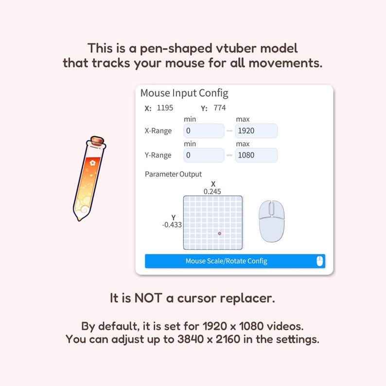 Rigged Vtuber Starry Night Pen: Animated Stream Asset (live2d) - Etsy