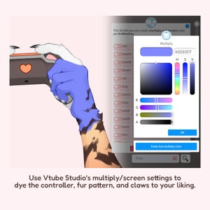 Furry Vtuber Controller Hands: Animated Gaming Asset (live2d) - Etsy