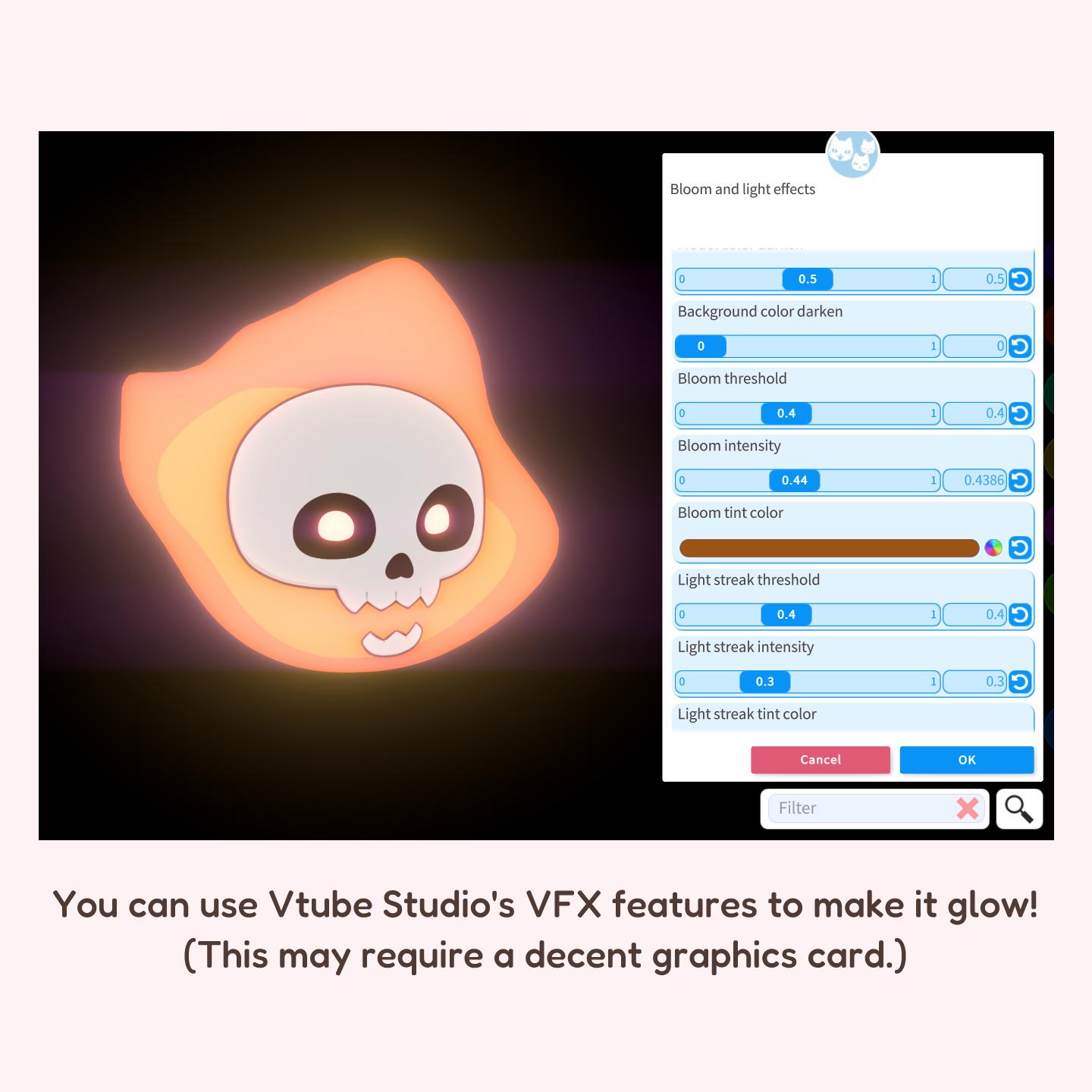 Rigged Vtuber Flaming Skull: Halloween Animated Avatar (live2d) - Etsy