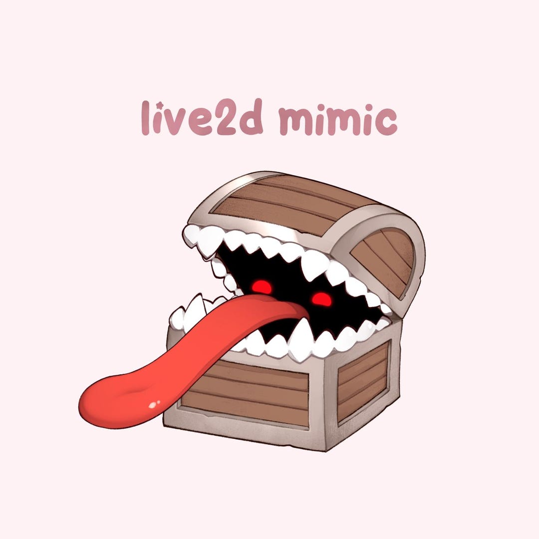 Rigged Live2d Mimic • Animated Treasure Chest for Vtube Studio - Etsy