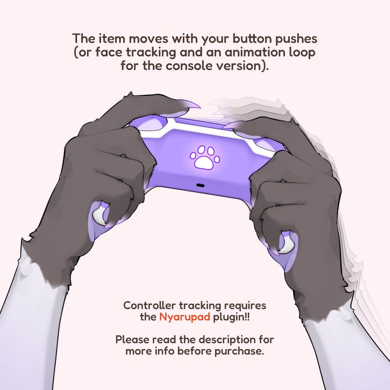 Furry Vtuber Controller Hands: Animated Gaming Asset (live2d) - Etsy