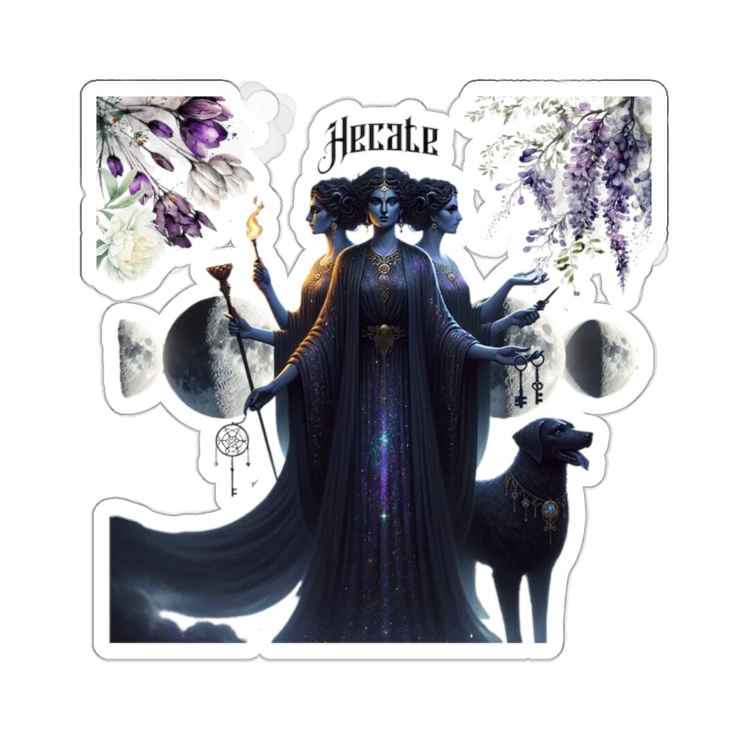 Kiss-cut Stickers Hecate Goddess of Magic - Etsy