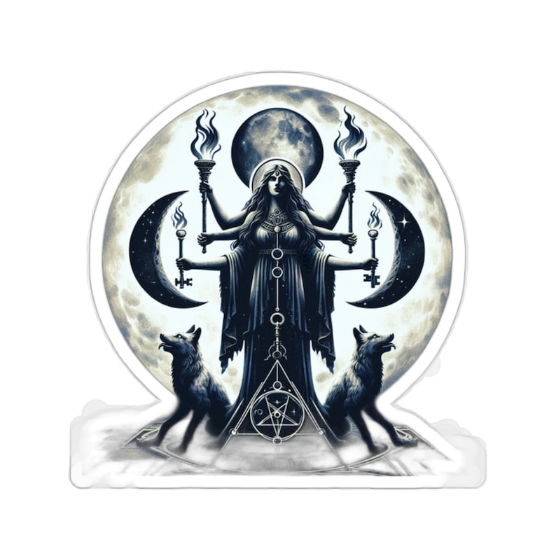 Kiss-cut Stickers Hecate Goddess of Magic - Etsy