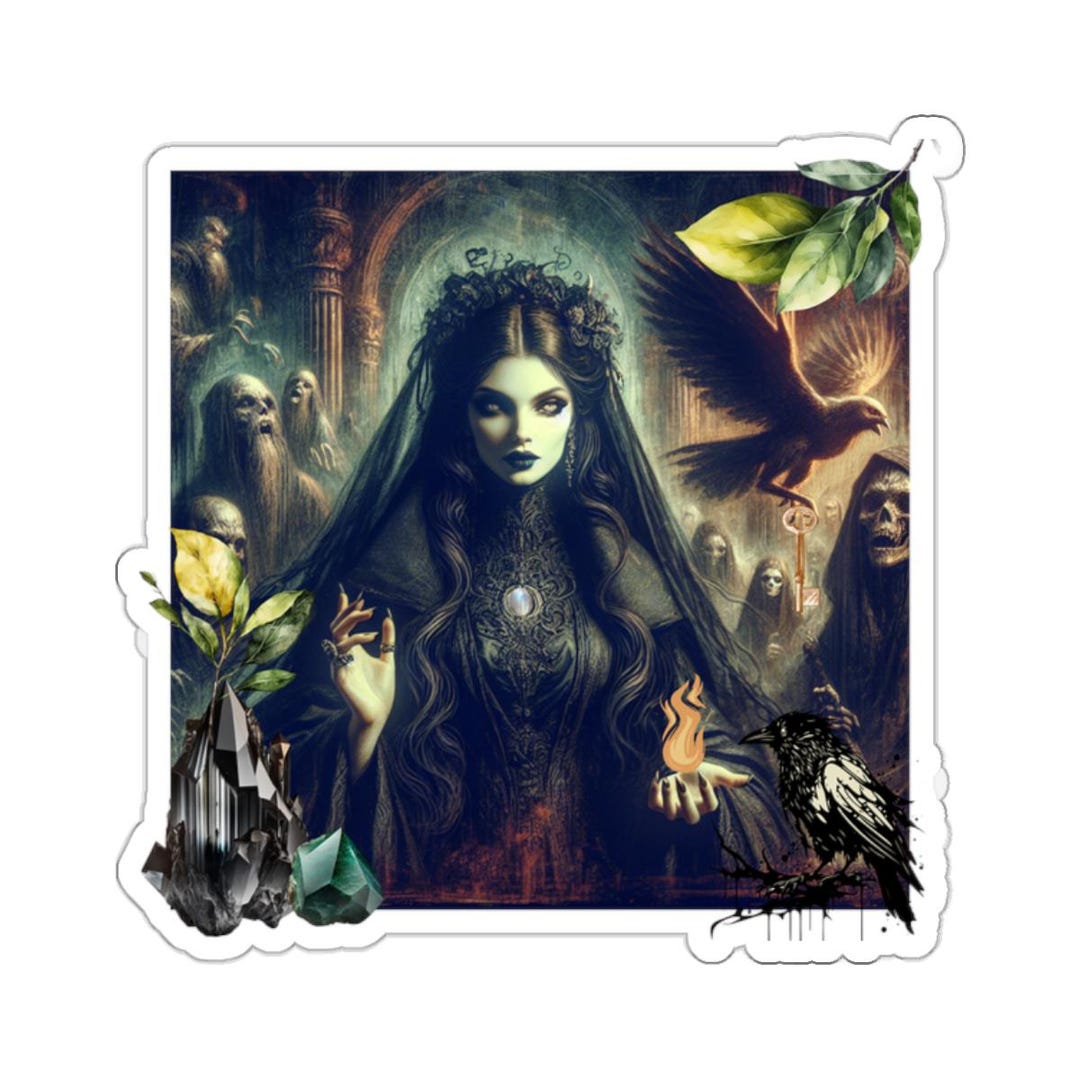 Hecate Sticker - Queen of Magic, Greek Goddess Decal - Etsy