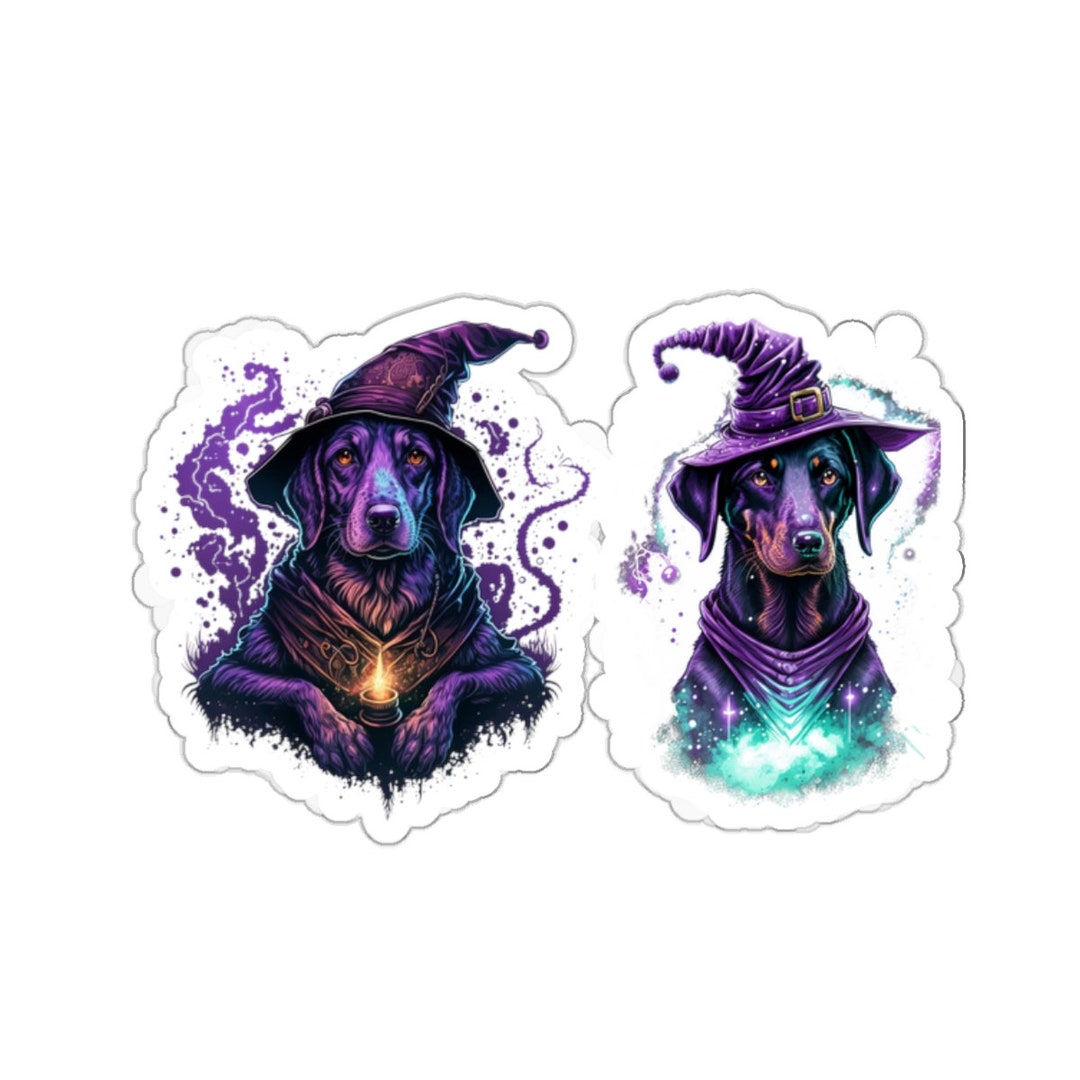 Kiss-cut Stickers Magic Dogs - Etsy