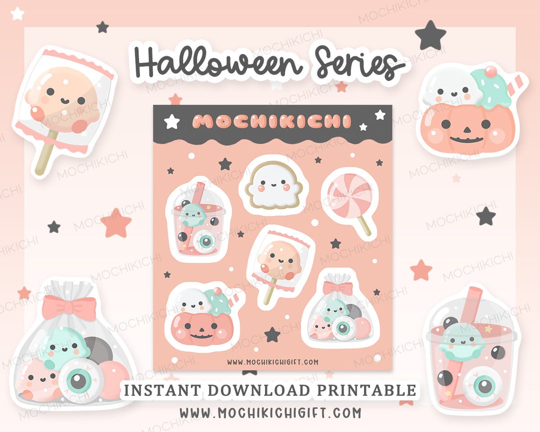 Halloween Printable Planner Stickers Kit/ Trick or Treat Printable ...