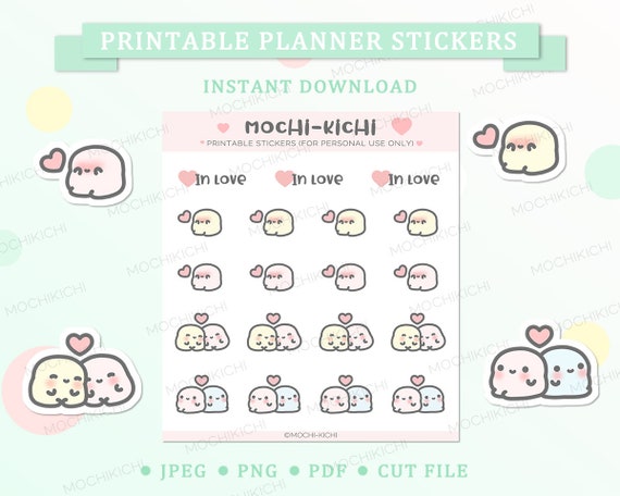 Cute Dating Printable Planner Sticker/ Couple Printable | Etsy