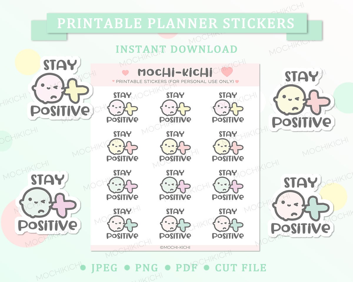 Calendars & Planners Paper & Party Supplies Paper Stay Positive Digital ...