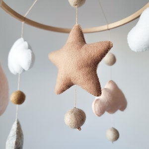 Baby Mobile DIY, Felt Stars Pattern, Diy Mobile, Diy Mobile Kit, Mobile ...