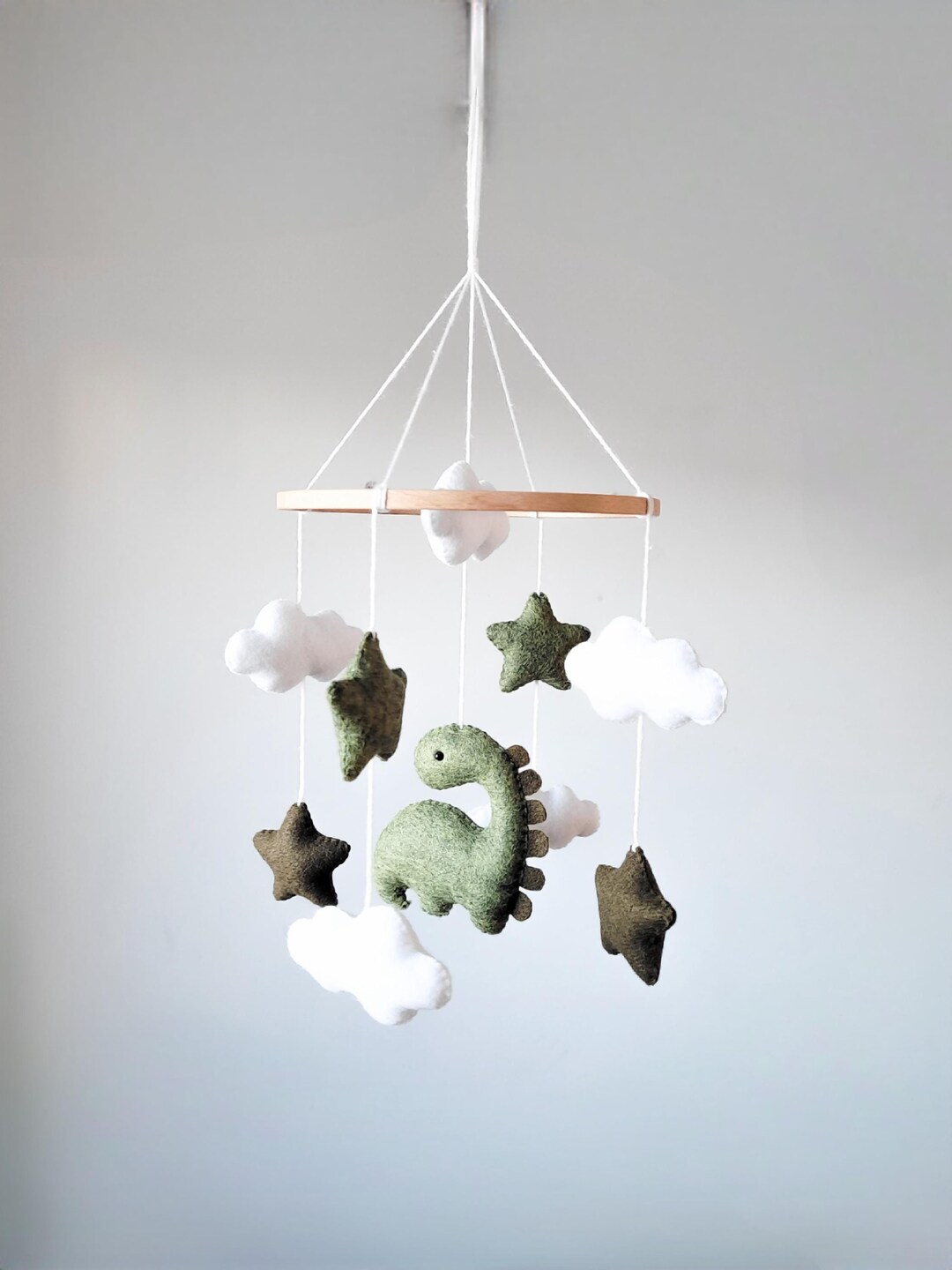 Dinosaur Mobile, Dino Nursery Decor, Personalized Mobile With Cute ...