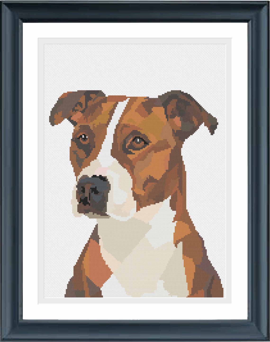 Pit Bull Cross Stitch Pattern - Etsy