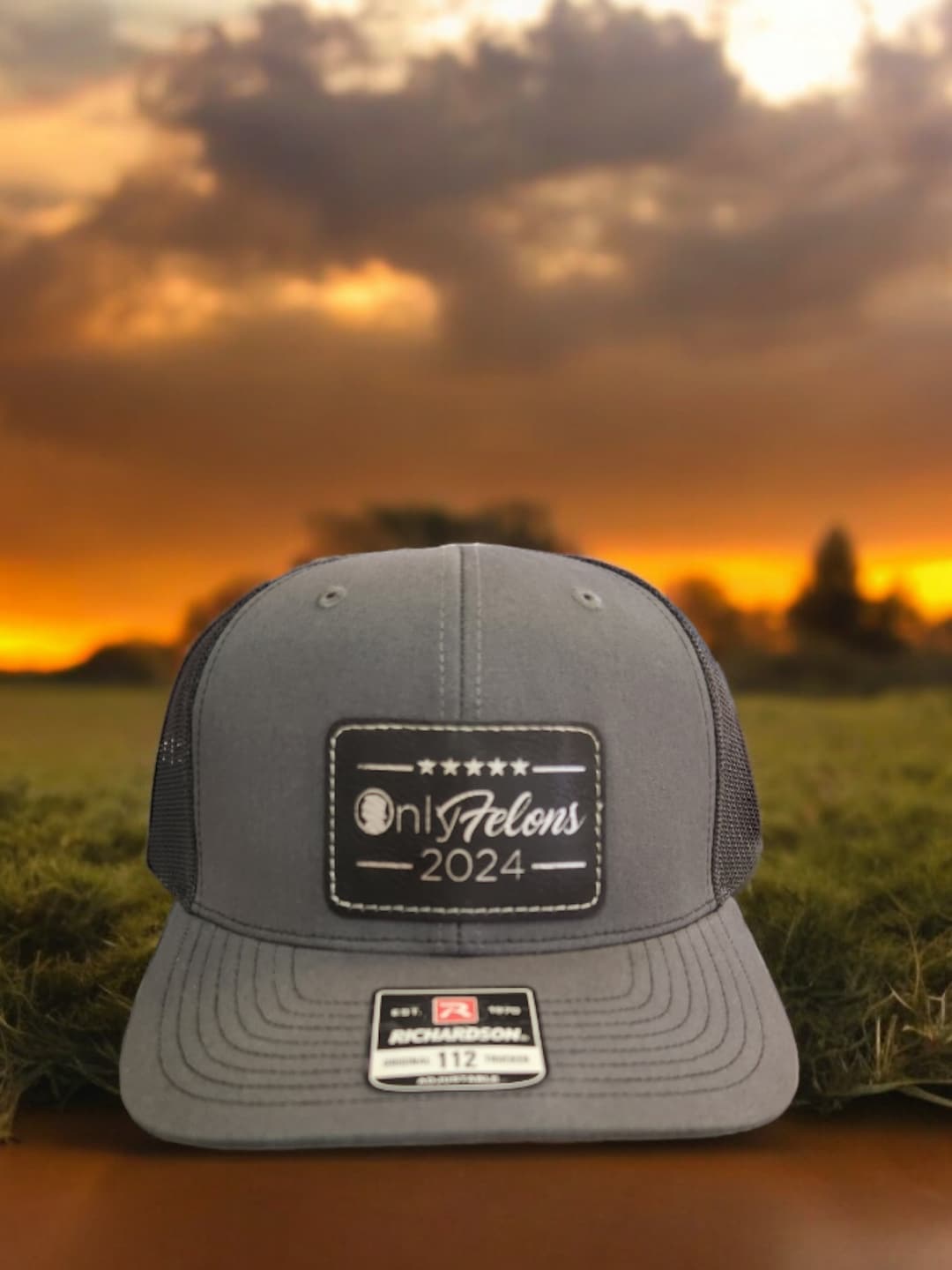 Onlyfelons Richardson 112 Trucker Hat With Leatherette Patch Only ...