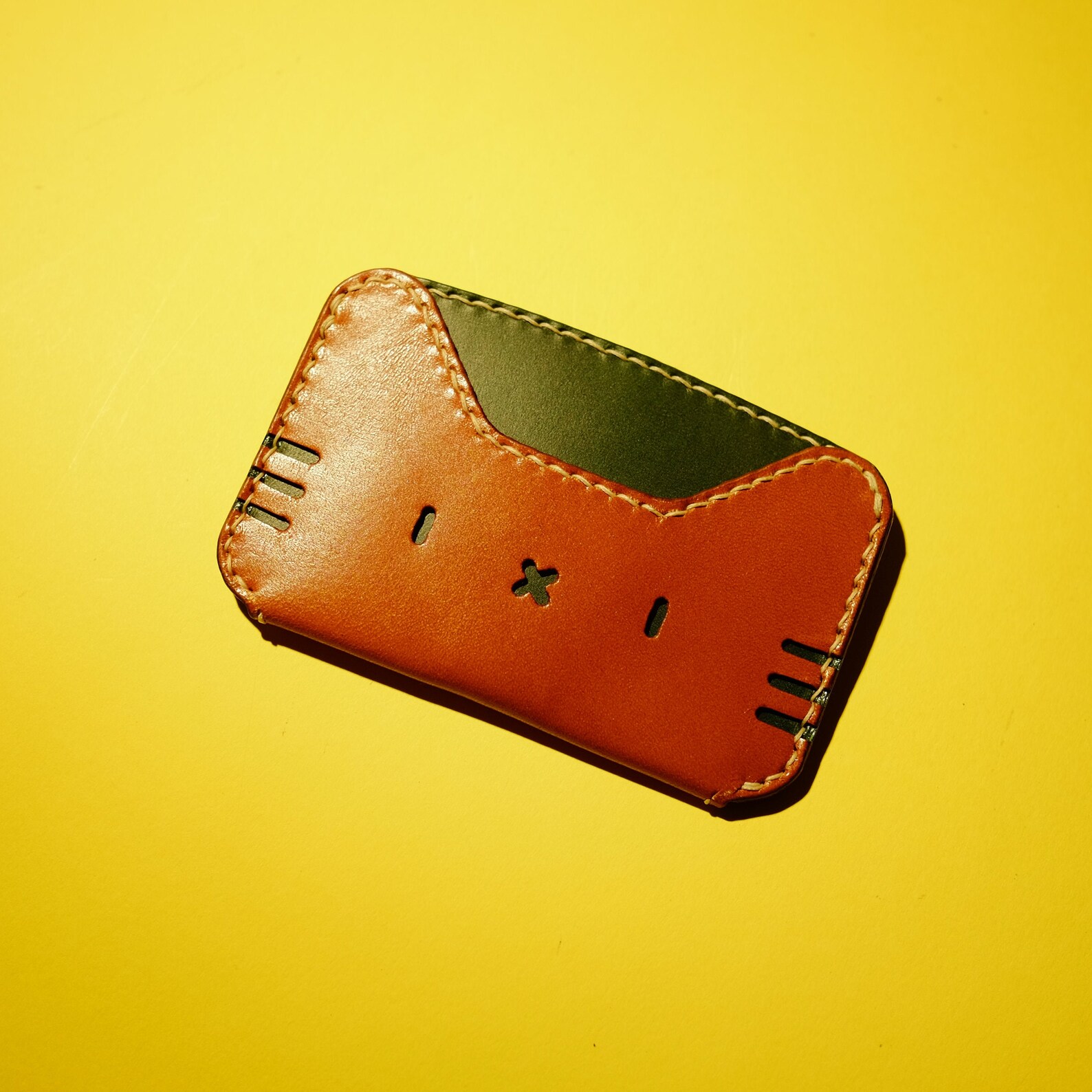 Cute Cat Card Holder/wallet With Pull Tag tail - Etsy