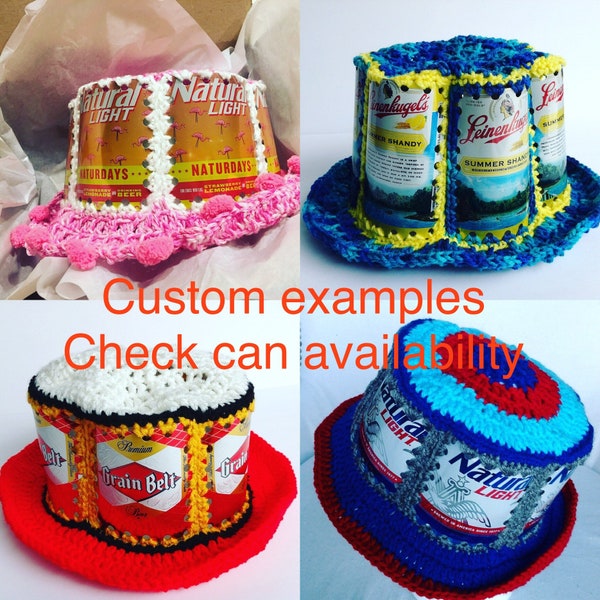 Beer Can Hat - Etsy