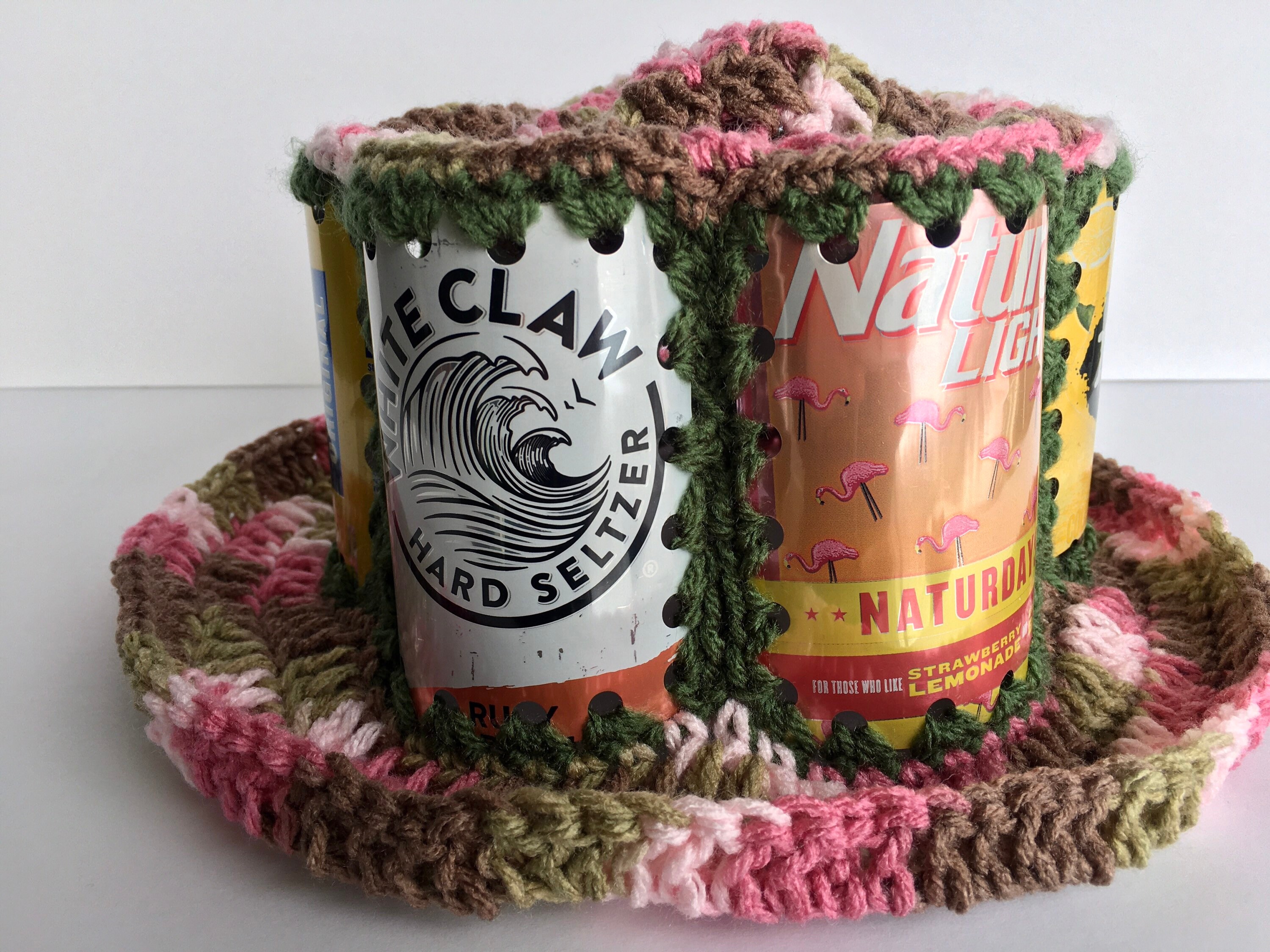 Lady Camouflage Redneck Beer Can Hat Made With Recycled Beer Cans ...
