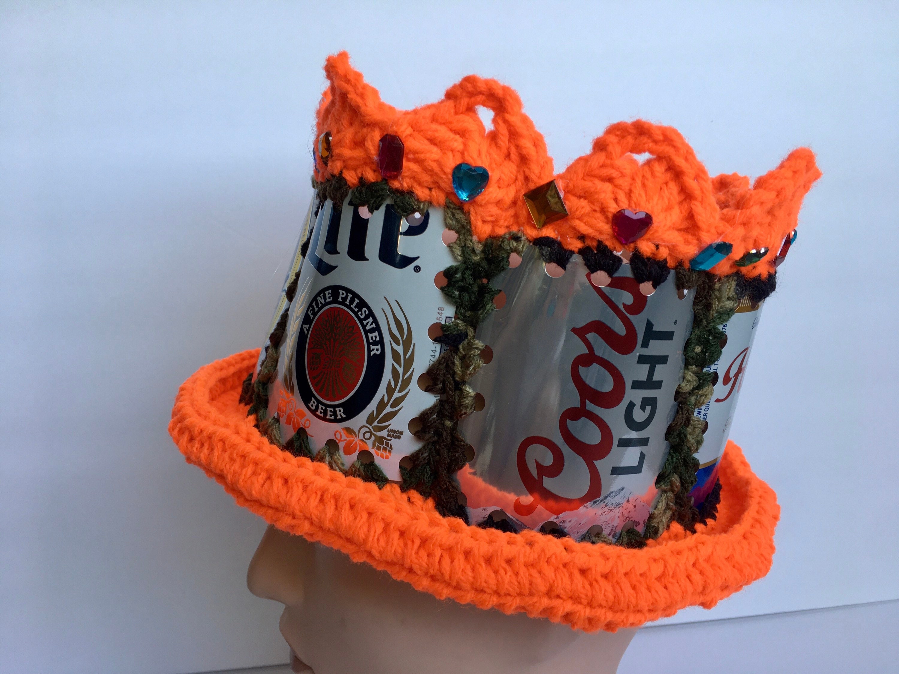 Beer Can Custom Crown With Jewels - Etsy