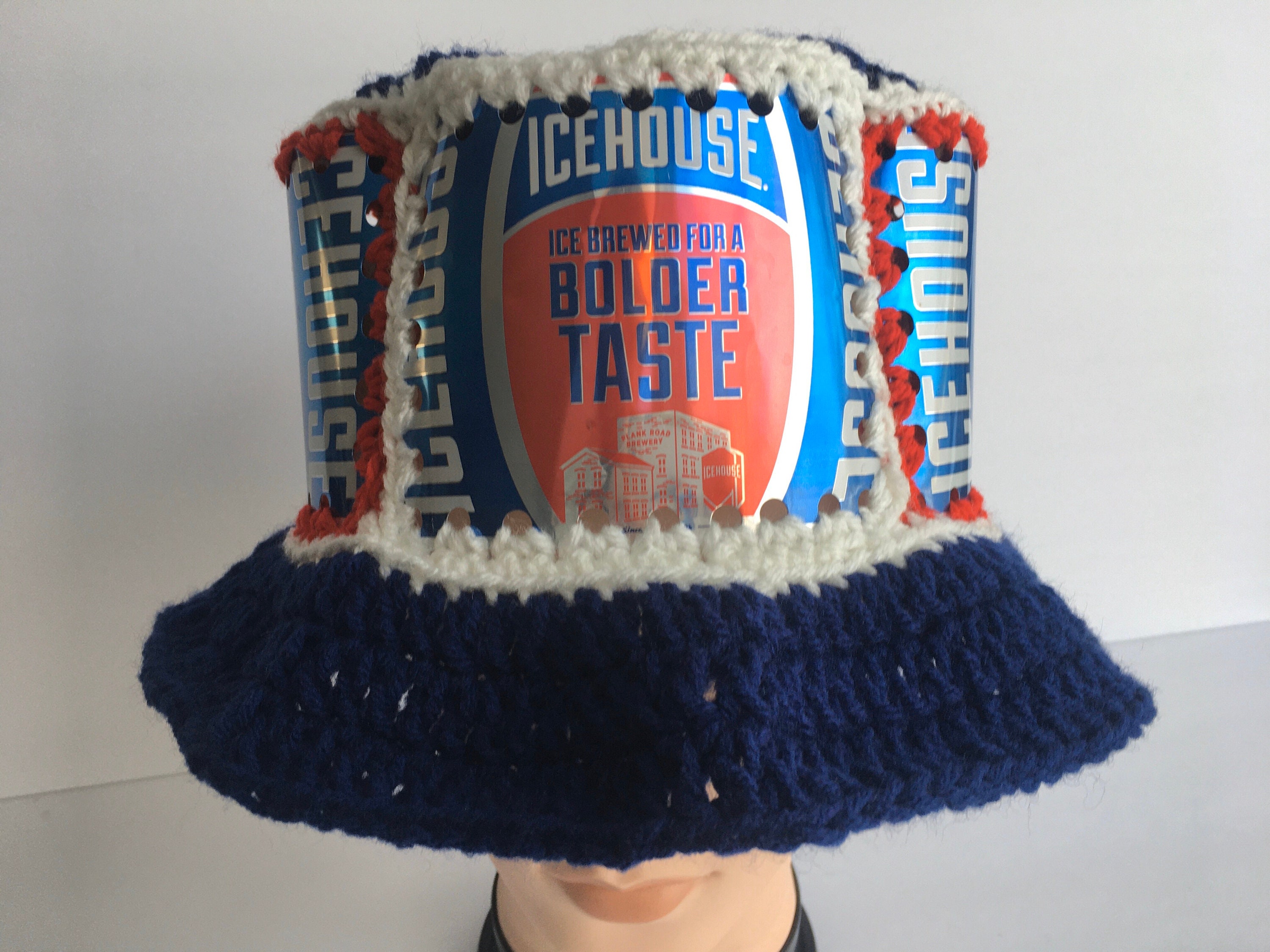 Beer Can Hat Made With Recycled Beer Cans. - Etsy