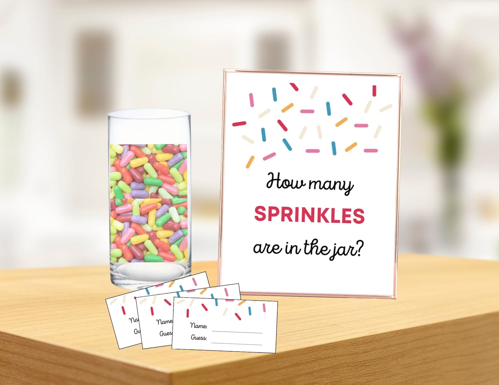 Guess How Many Sprinkles? - Baby Shower Guessing Game - Baby Shower ...