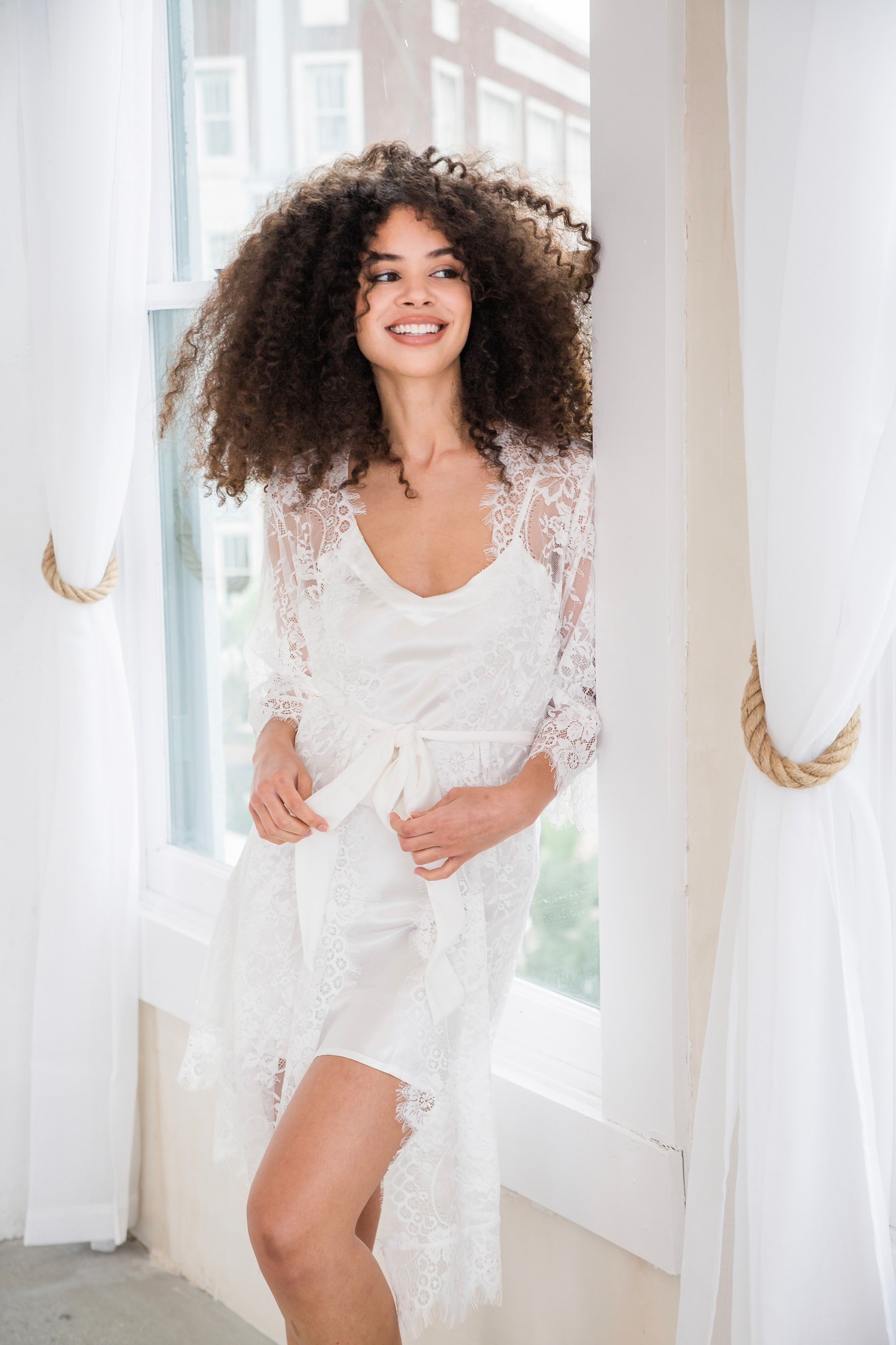 Lace Wedding Robe-bridal Robe-short Lace Robe-bride Robe-bridesmaid ...