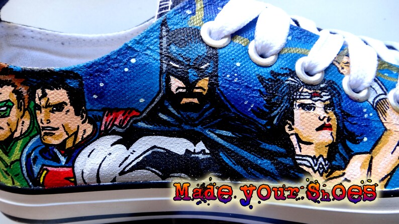 Superheroes Avengers Comic Custom Canvas Shoes Handpainted Hadmade ...