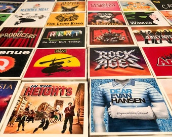 Custom Musical Playbill Coasters - Etsy