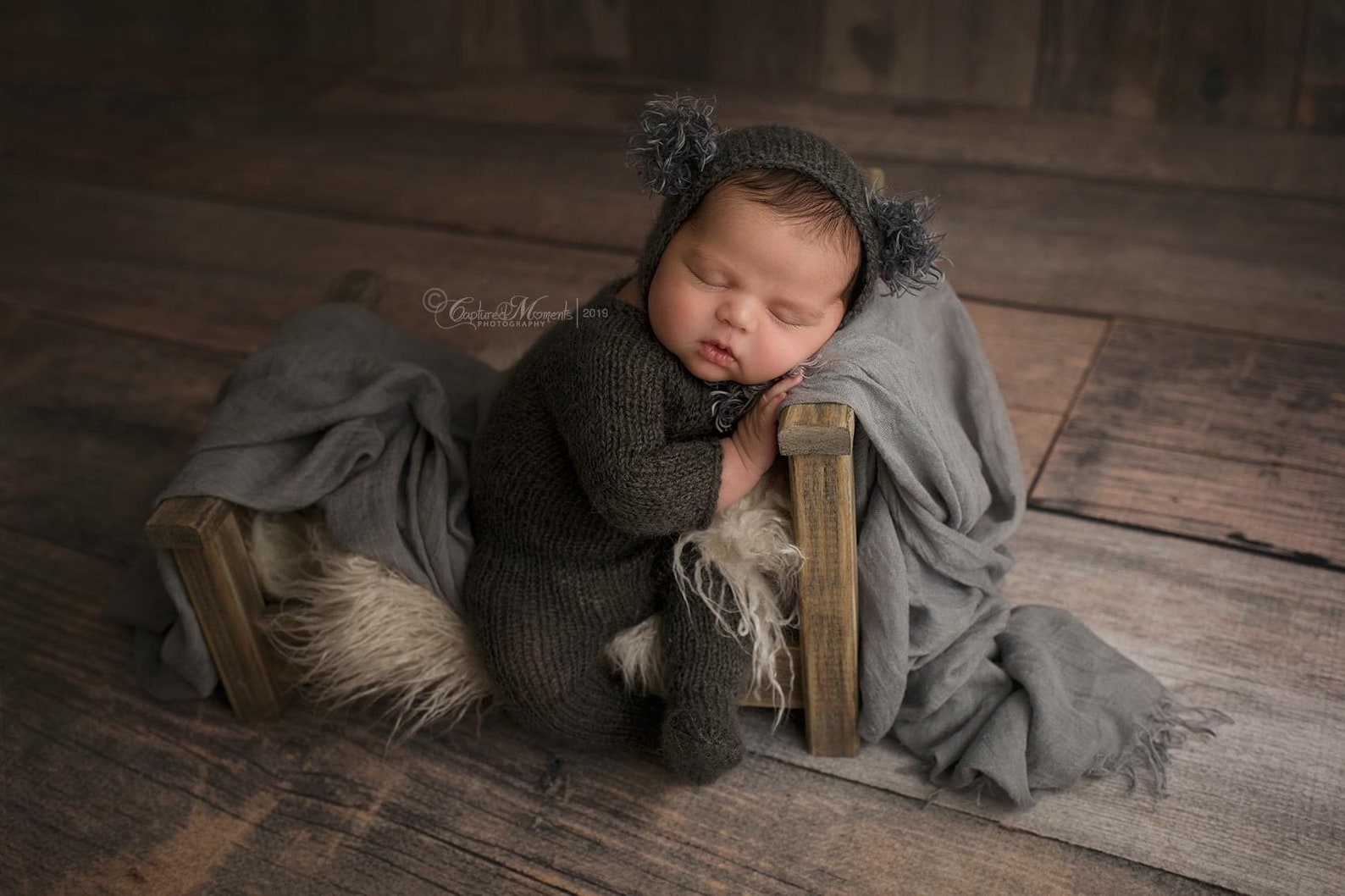 Slatted Newborn Bed Photography Prop the Nina - Etsy