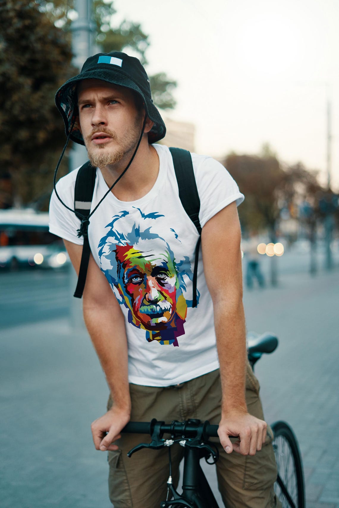 Vibrant Einstein Pop Art Print – Motivational Poster for Home and Office Decor | Digital ...