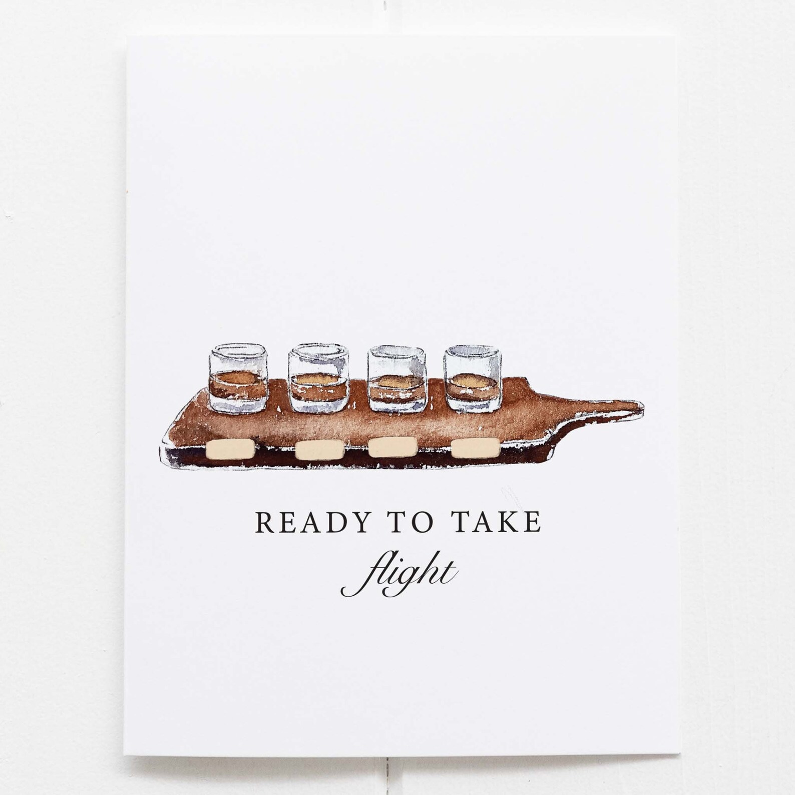 Bourbon Flight Greeting Card Ready to Take Flight - Husband Greeting ...