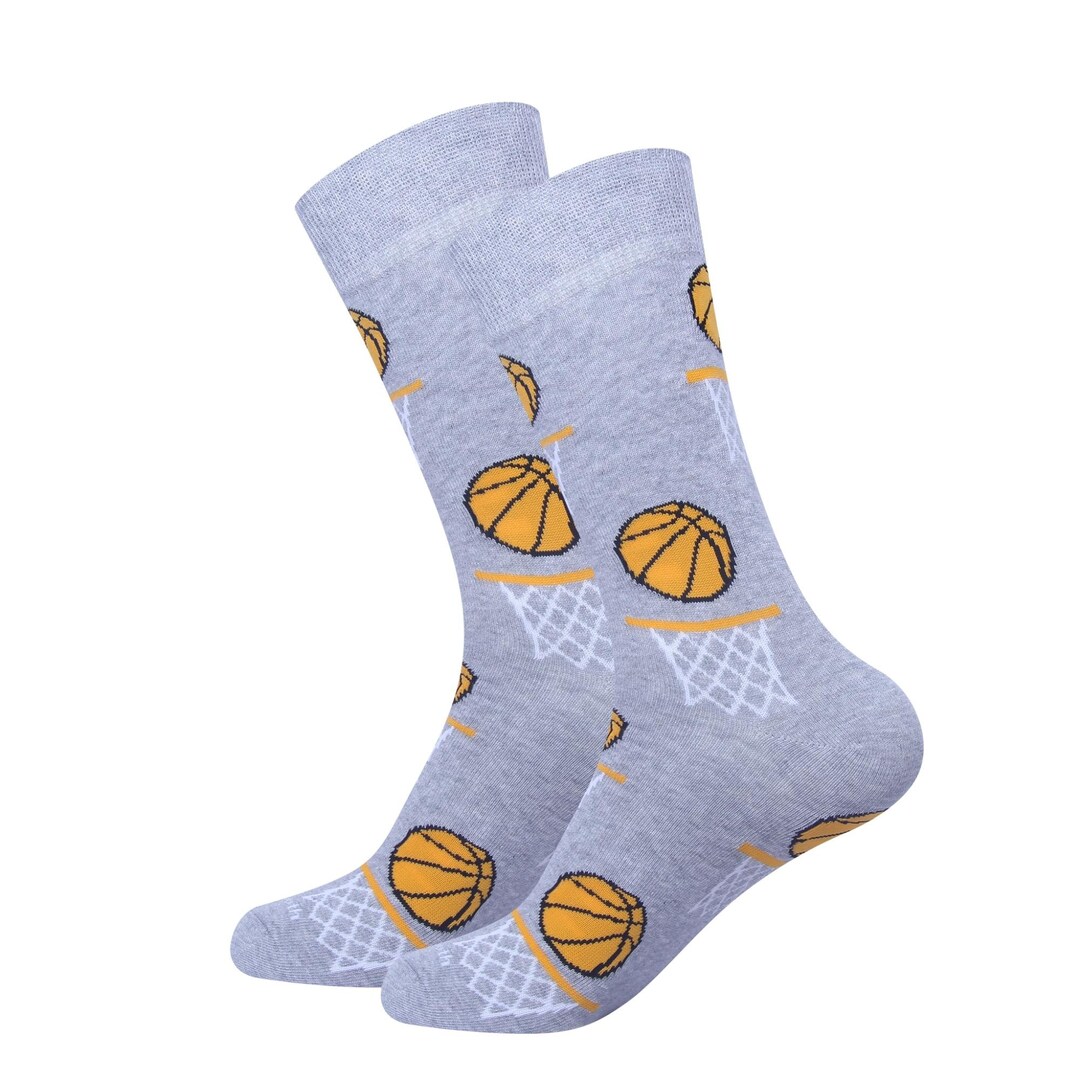 Basketball Hoop Socks - Boyfriend Gift - Husband Gift - Fun Dress Socks ...