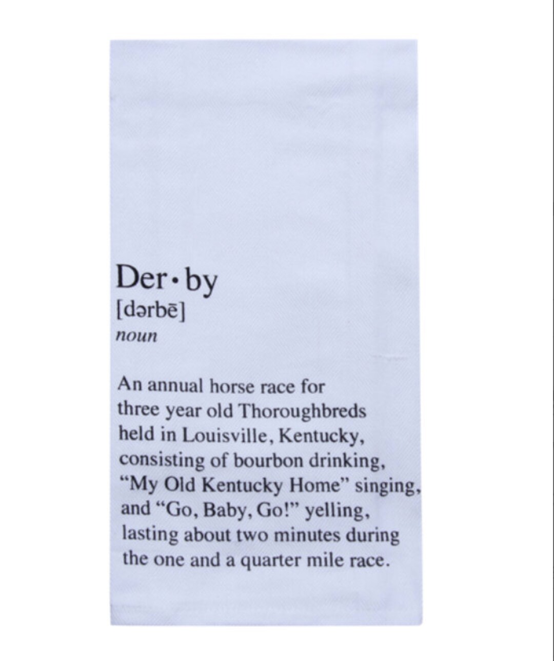 Derby Definition Tea Towel - Mint Juleps - 2024 Derby - Derby Decor ...